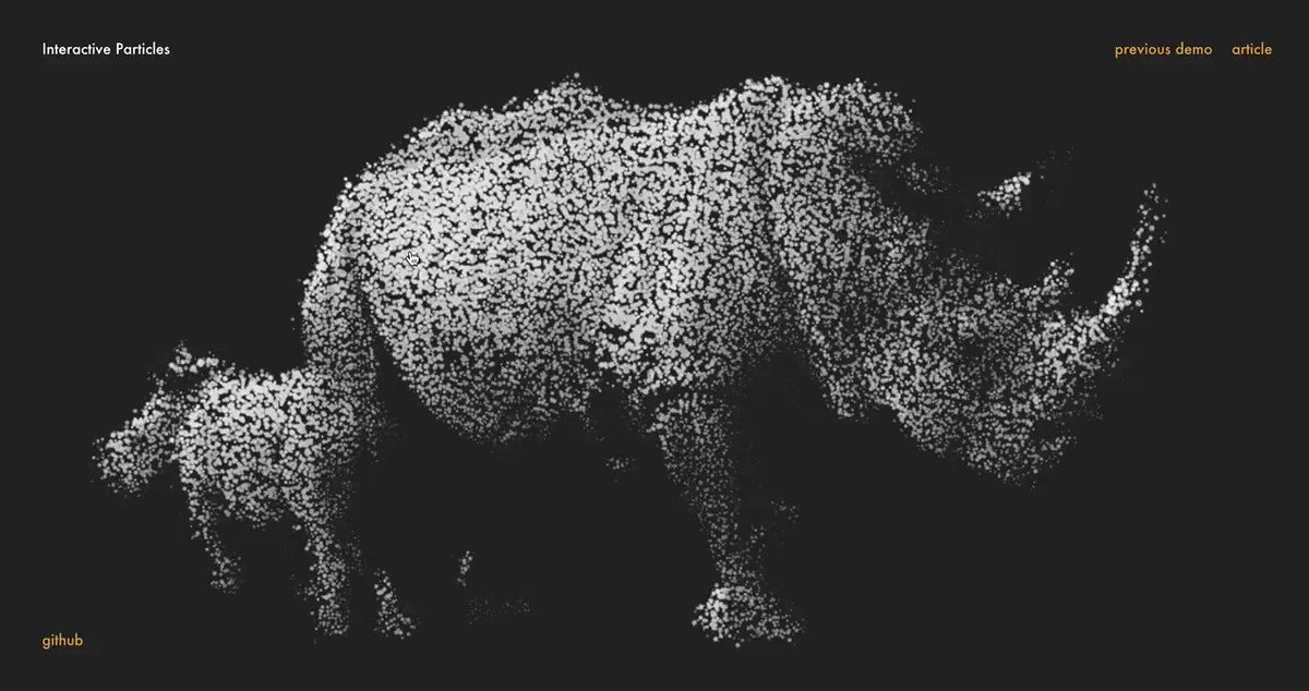 From The Demo Archives Interactive Particles With Threejs Remqes3xqe Webdev 3d