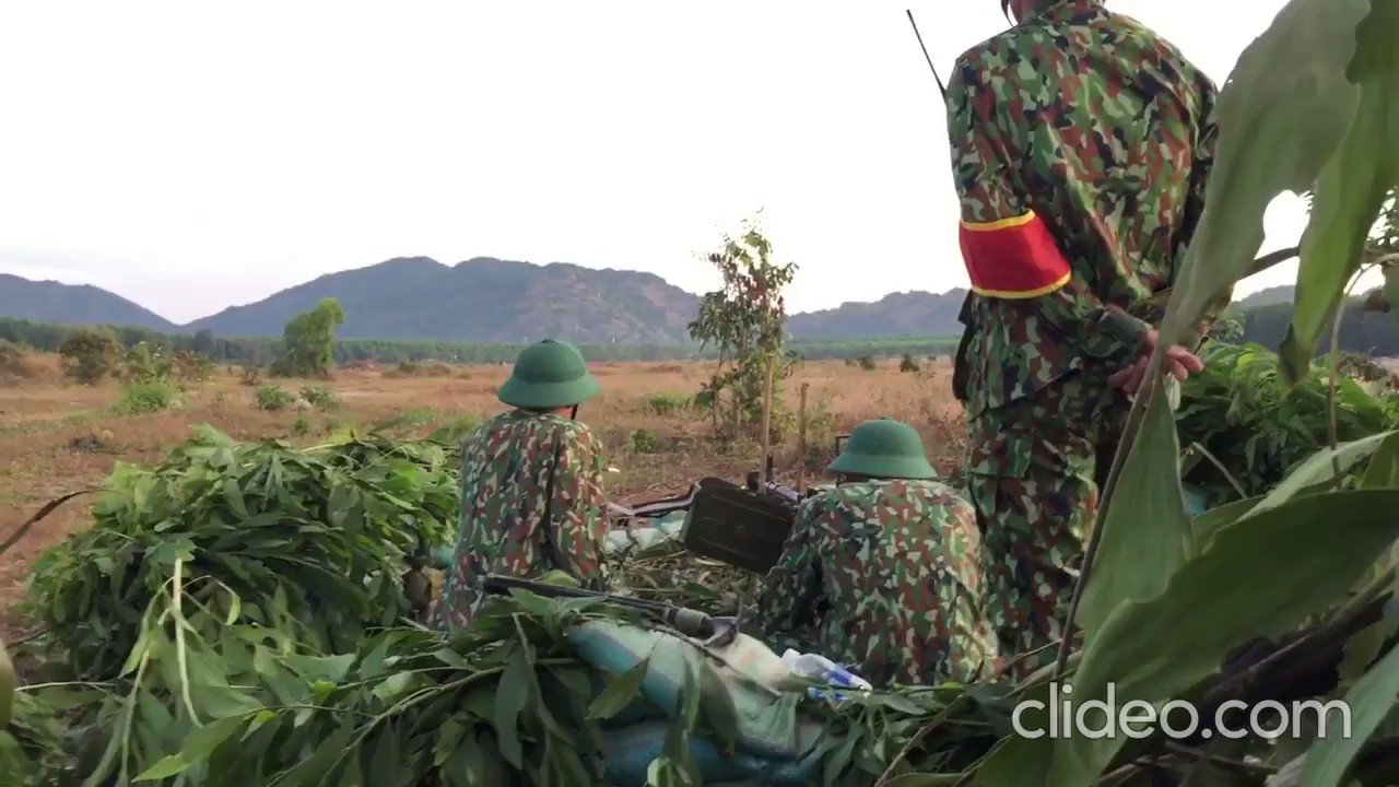 Lee Ann Quann on Twitter: "A machine gun crew of Vietnam People Army firing at distant targets ...