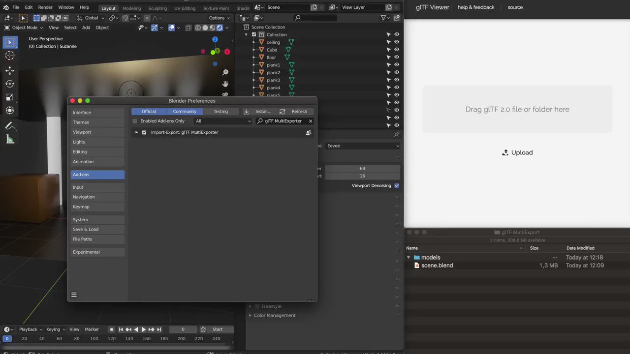 Diego F. Goberna 🏠 on Twitter: "I've made a small Blender add-on to export multiple objects to ...