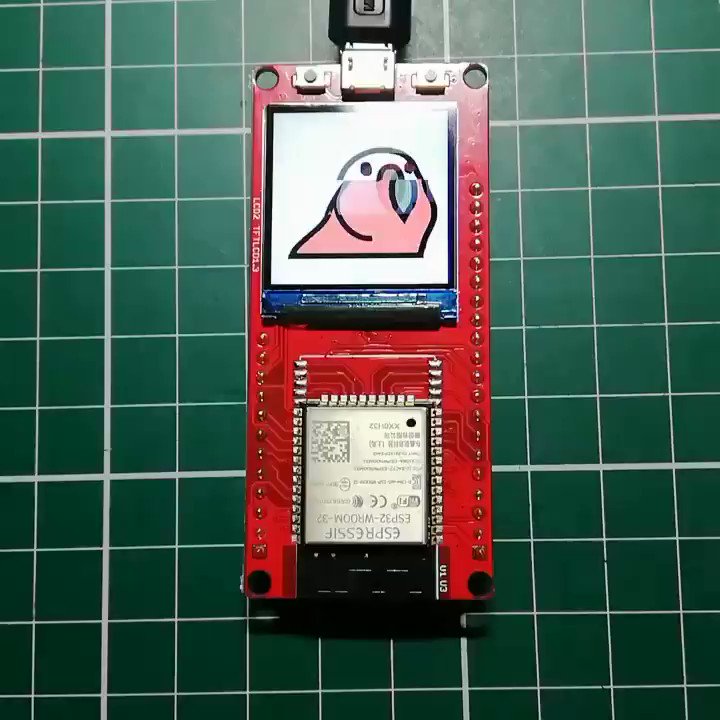 Homemadegarbage On Twitter Makepython Esp32 Color Lcd Lkejfkqv7l Makerfabs