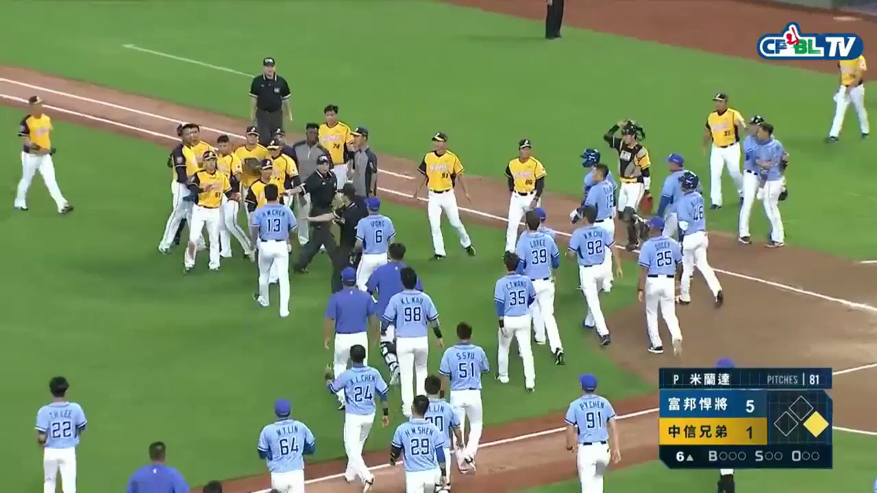 CPBL STATS - ♥️ #95, Kimi, Mina on Twitter: "CTBC Brothers' Ariel Miranda was ejected for ...