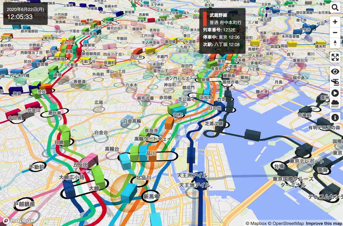 Mini Tokyo 3D バージョン 2.2.0 リリース - nagix