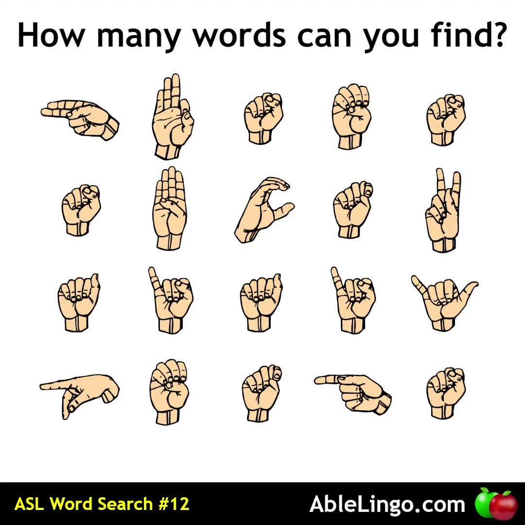 American Sign Language Words