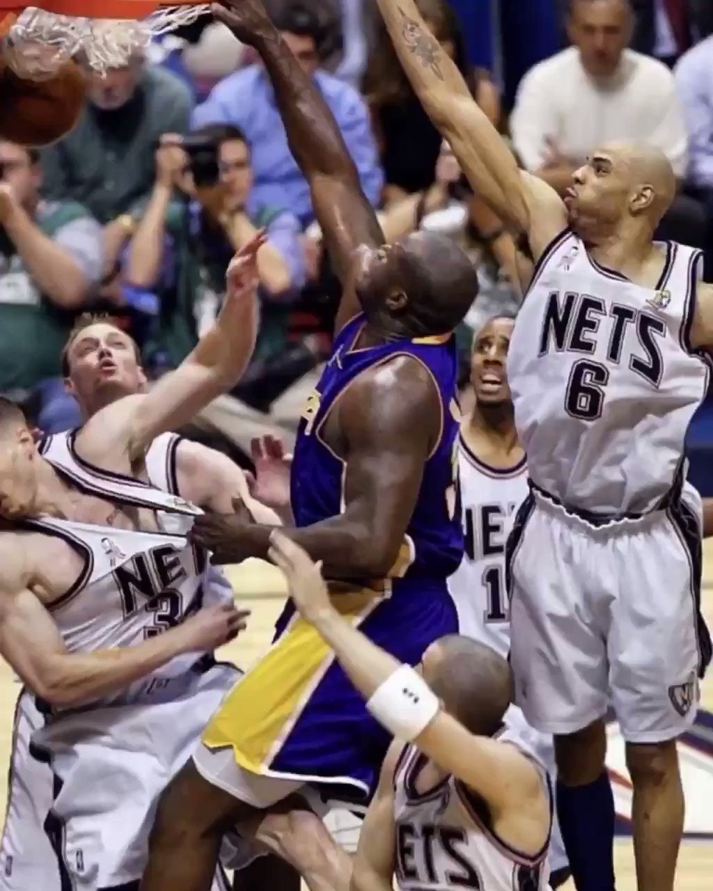 Timeless Sports On Twitter 2002 When Shaq Dunked On The Nets Team