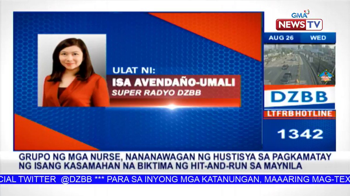 DZBB Super Radyo on Twitter: "Filipino Nurses United, nanawagan ng hustisya sa pagkamatay ng ...