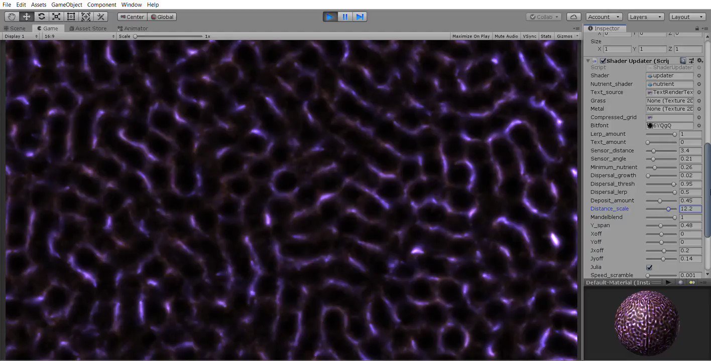 boggosort on Twitter: "Continued experiments with #physarum text rendering. #unity3d #compute # ...
