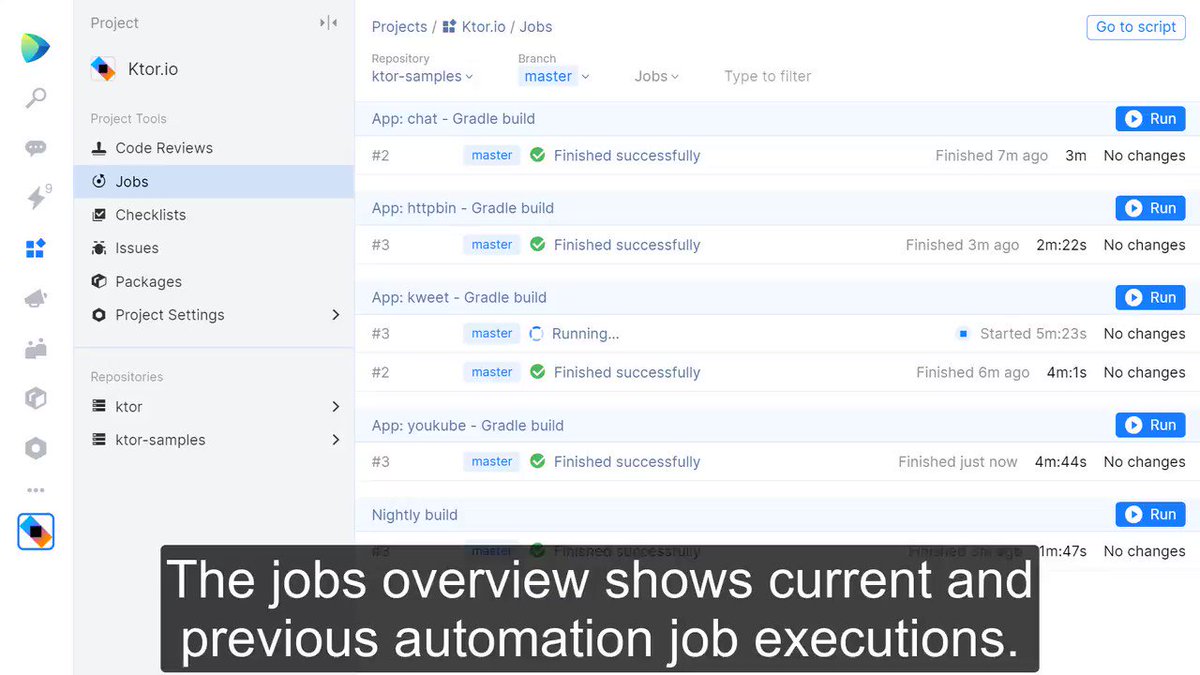 JetBrains Space on Twitter: "Who broke the build? 😱 #JBSpaceTips Want to get pinged when a job ...