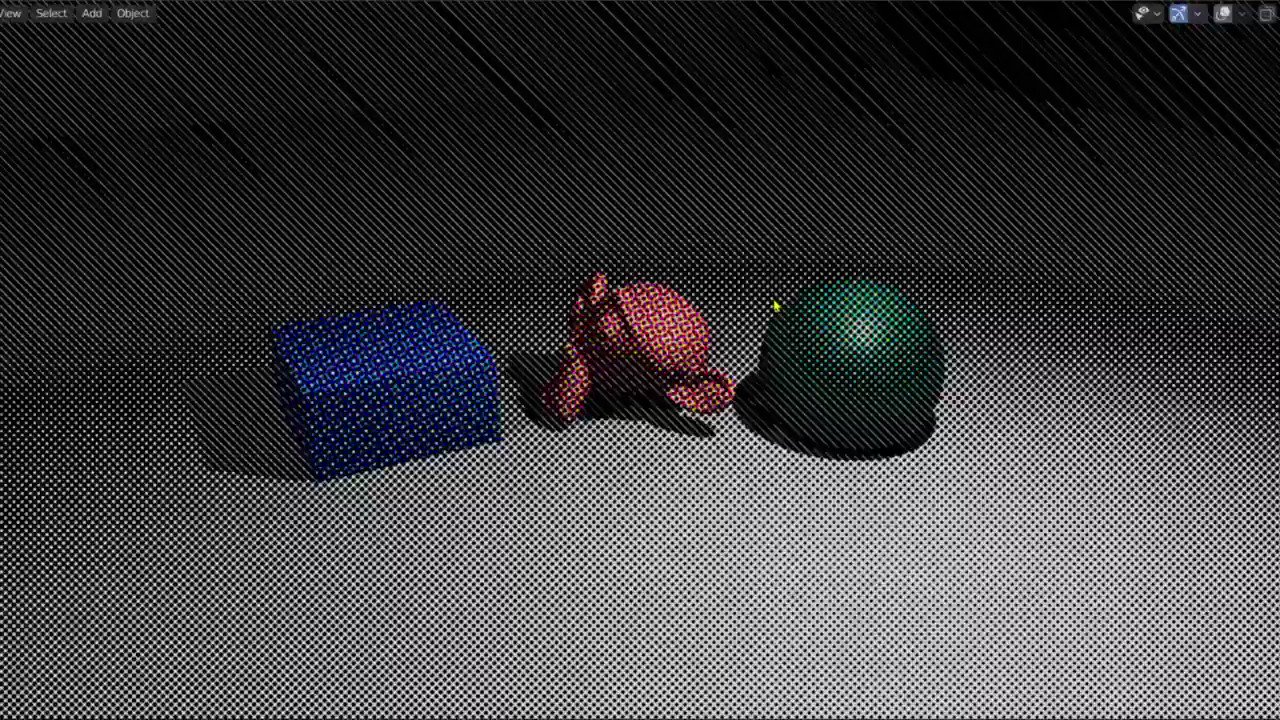 GelamiSalami on Twitter: "Realtime CMYK halftone post-processing effect in EEVEE (images below ...