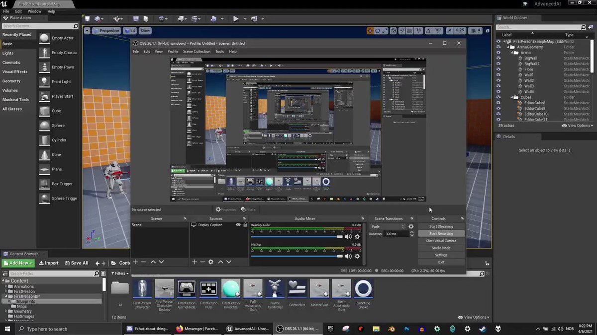 Bumped up the physics impact abit on the AI #UnrealEngine #UE4 #AI #Gamedev #unrealengine #ue4 # ...