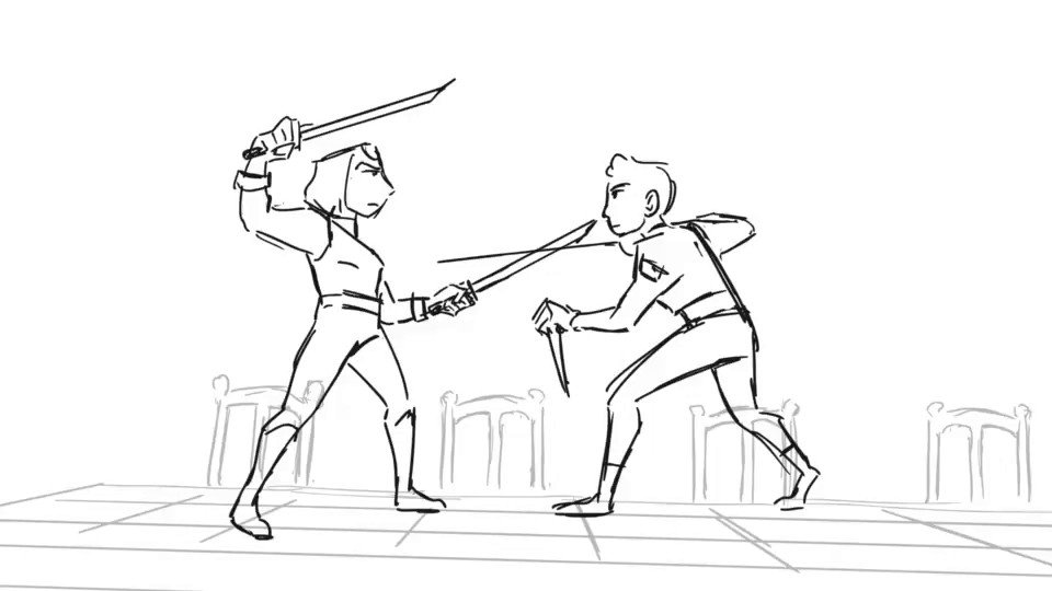 Romeo And Juliet Fight Scene Drawing
