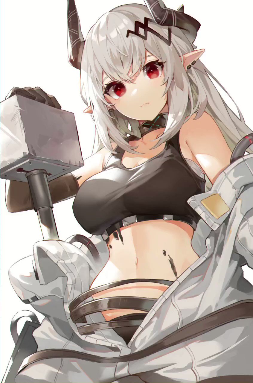 Akizone on Twitter: "Mudrock🔨 #Arknights #アークナイツ also, doodle 12 https://t.co/AecvAHsuzl" / Twitter