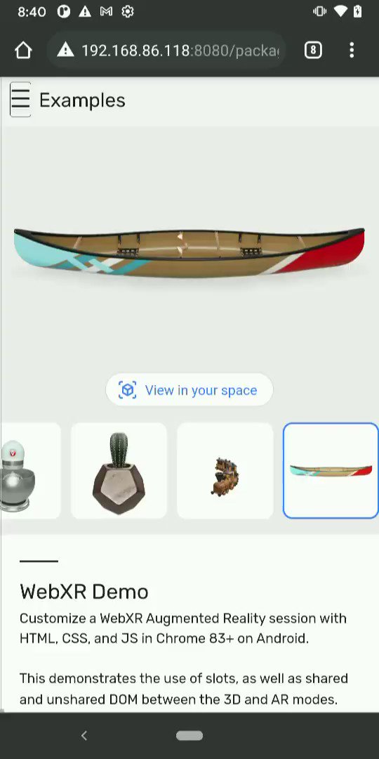 👩‍🚀 ＜model-viewer＞ on Twitter: " v1.7 no longer needs a USDZ for #AR on #iOS! We can now ...