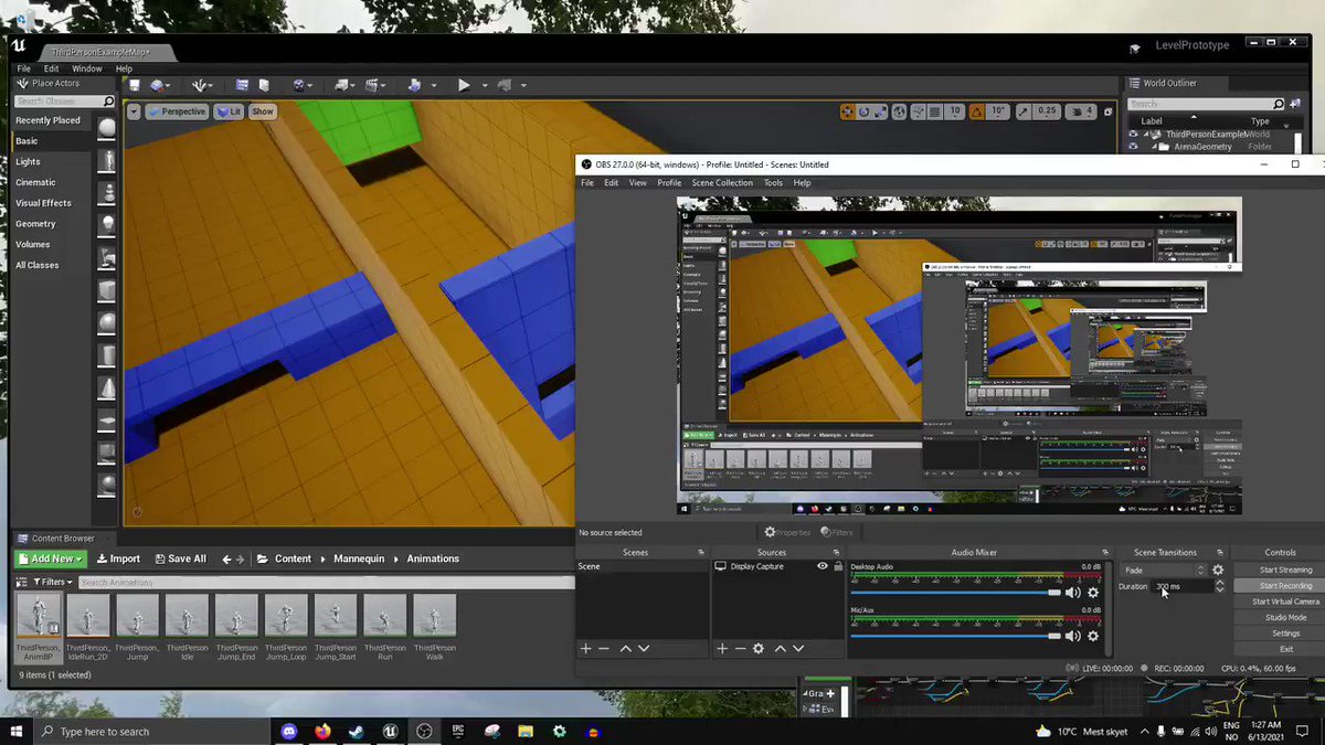 Reworked my animation system and added sliding #UnrealEngine #UE4 #Gamedev #ScreenshotSaturday # ...
