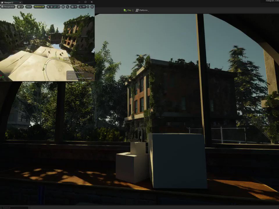 Asher Zhu on Twitter: "Tried compositing a scene outside of the window. Moving around the entire ...