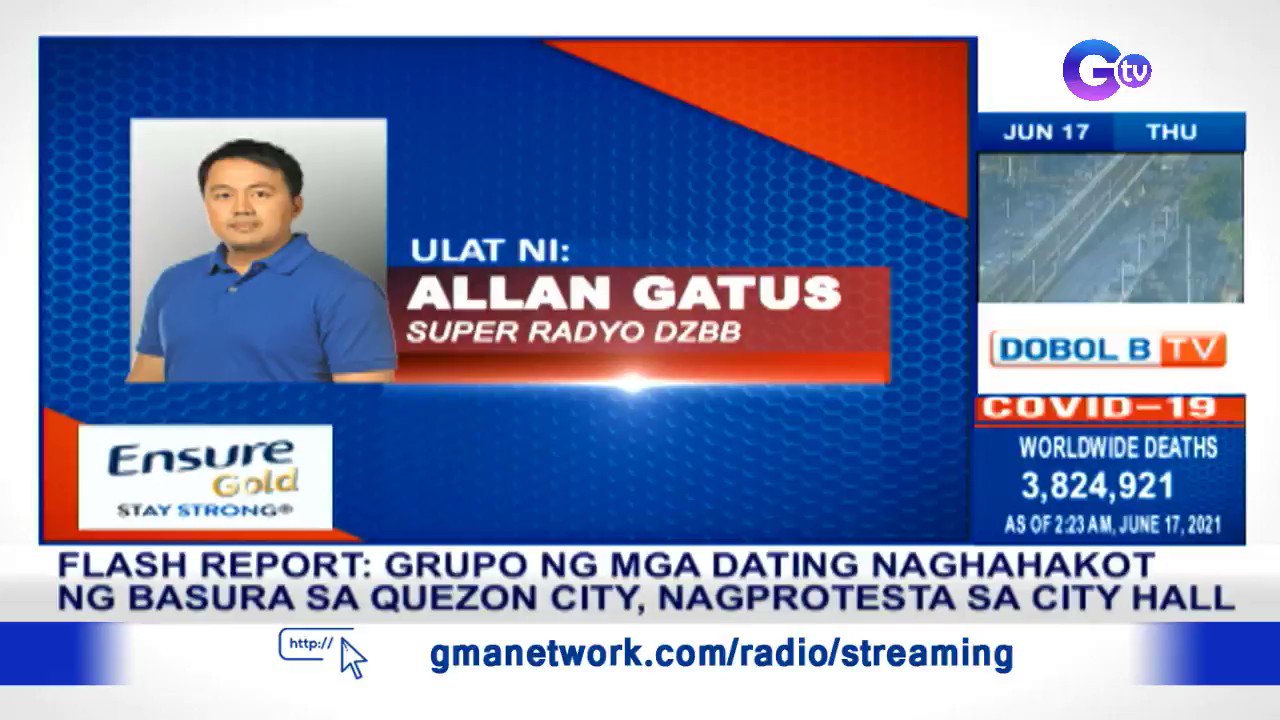DZBB Super Radyo on Twitter: "FLASH REPORT: Grupo ng mga dating naghahakot ng basura sa Quezon ...