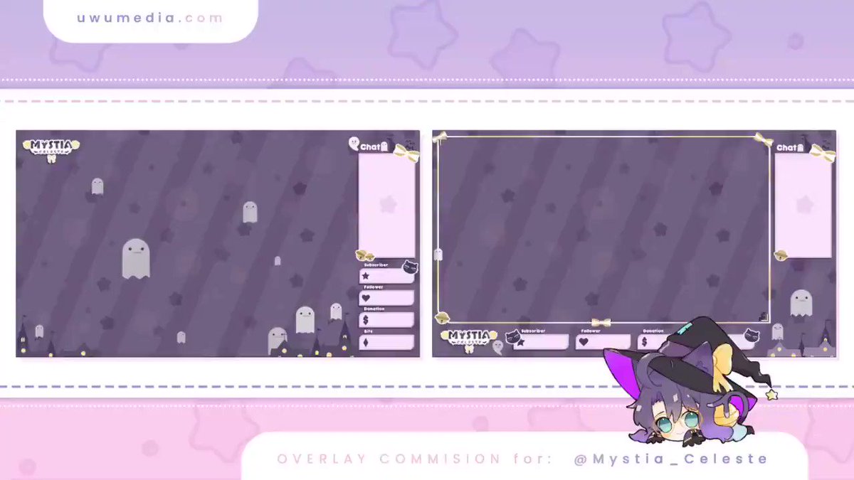 UWU MEDIA | KAWAII GRAPHICS STUDIO on Twitter: "🔮 Custom Commission for @Mystia_Celeste We did ...