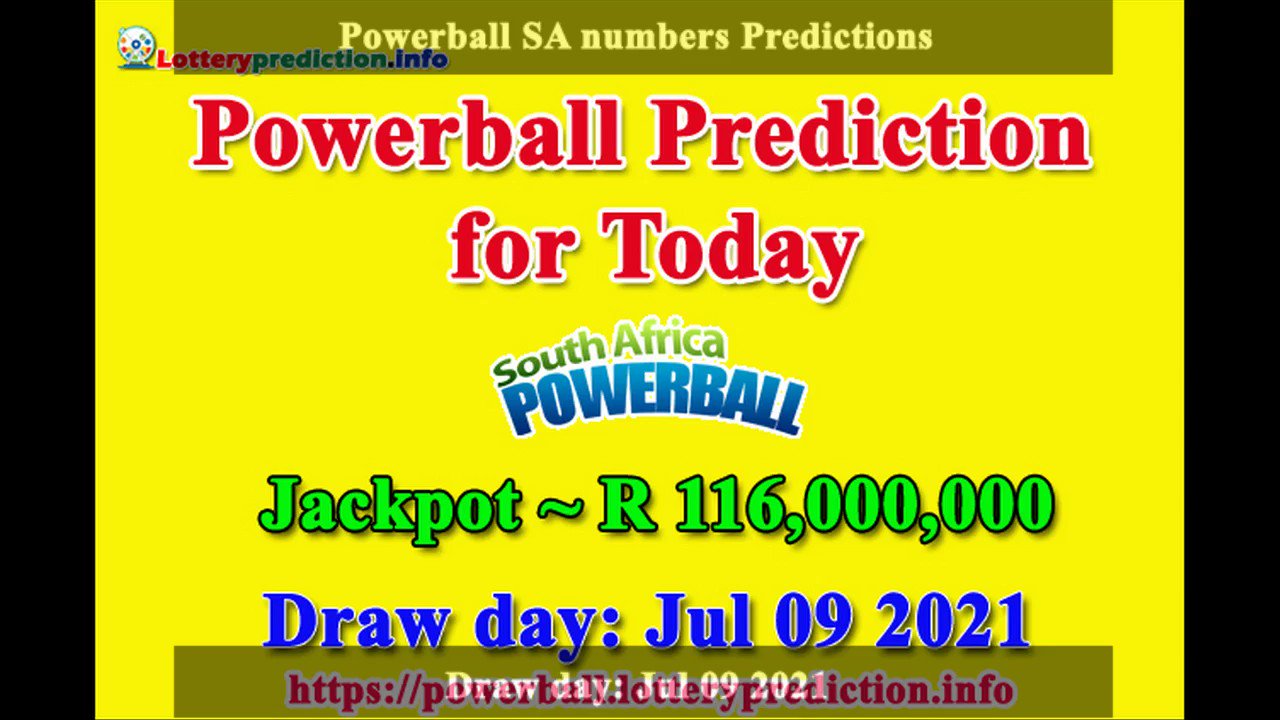 Sa Lotto And Powerball Prediction On Twitter How To Get Powerball Sa