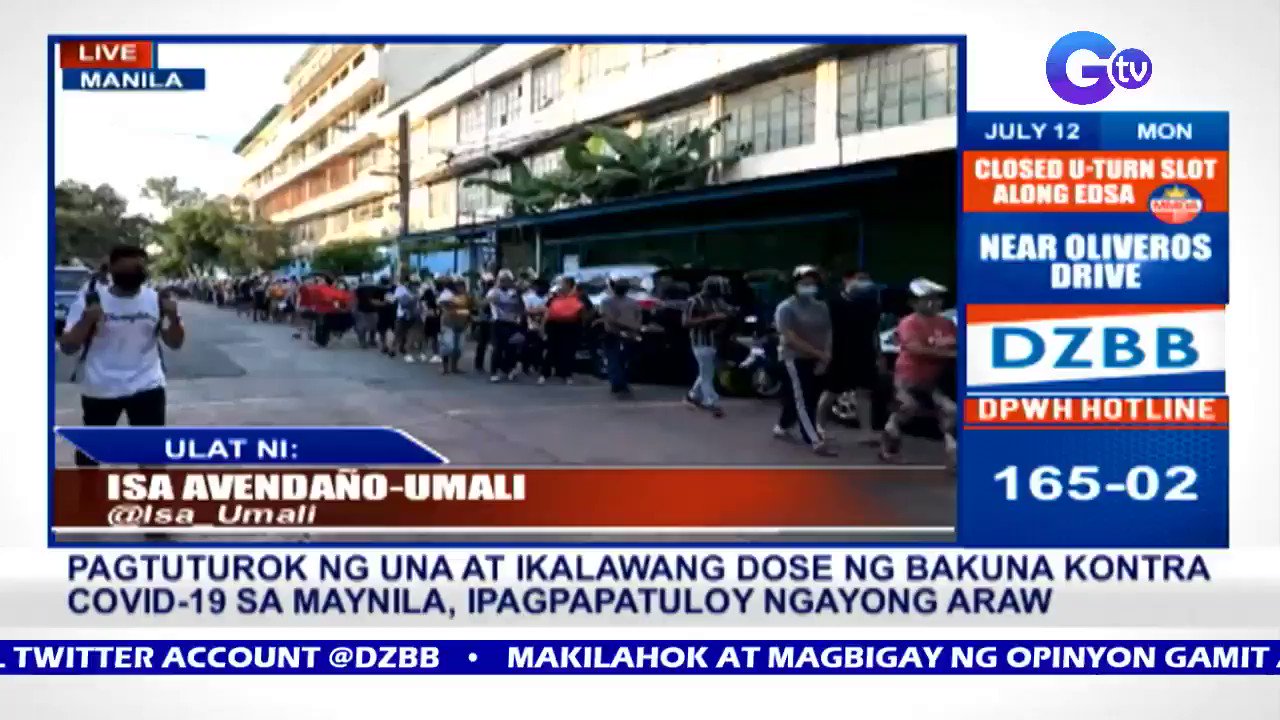 DZBB Super Radyo on Twitter: "#BantayBakuna: (2/2) Pagtuturok ng una at ikalawang dose ng bakuna ...