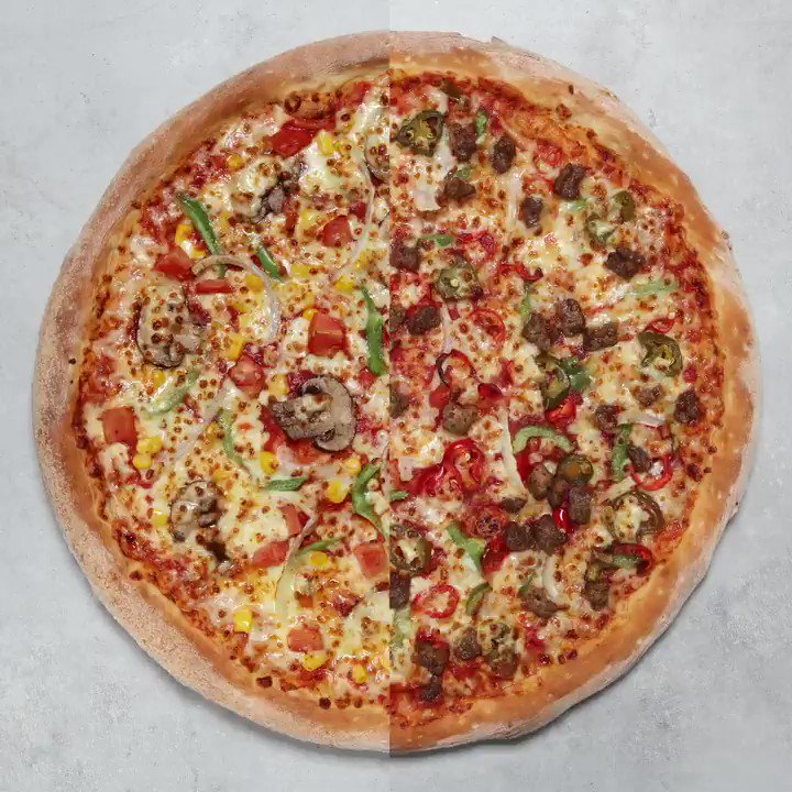 Papa Johns UK on Twitter: "Can't decide between your two favourite toppings? Enjoy a half and ...