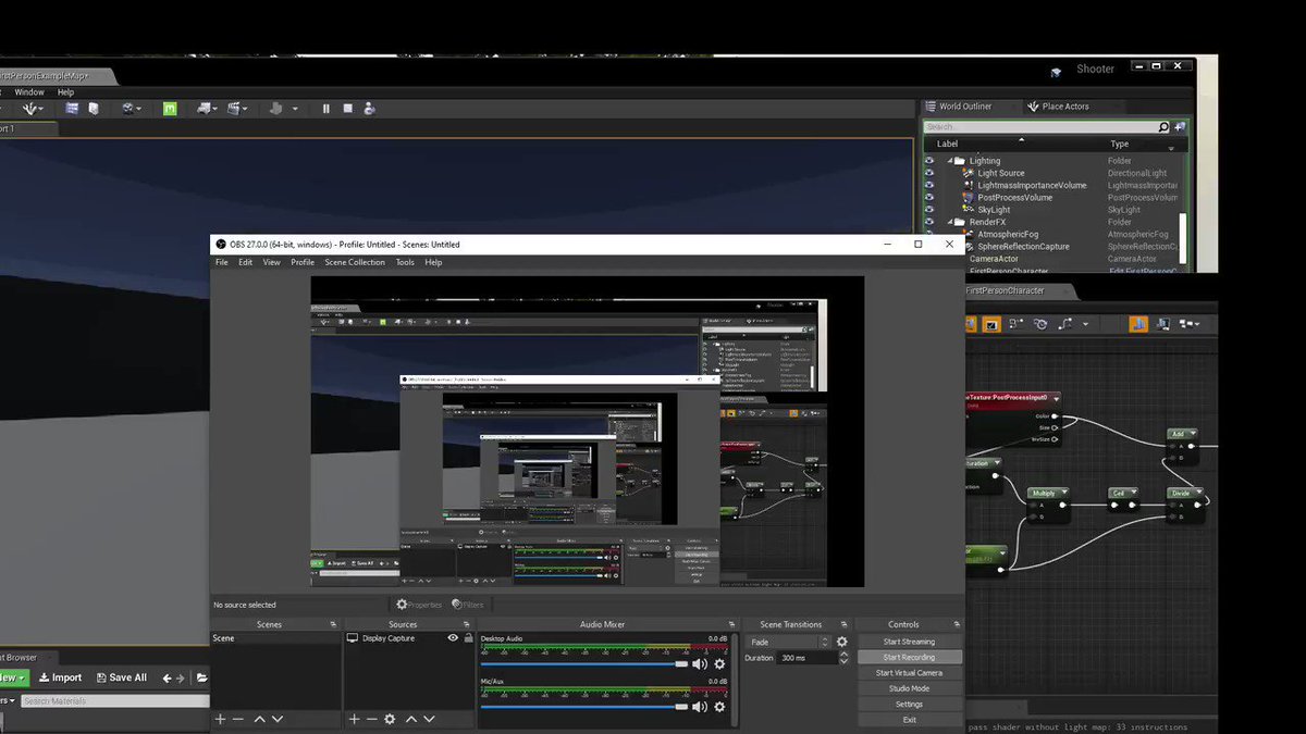 Added pixelating stuff to my Doom clone #UnrealEngine #UE4 #Gamedev #unrealengine #ue4 #gamedev ...