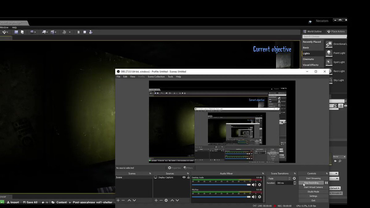 Done with the basement floor #UnrealEngine #UE4 #Gamedev #Gamejam #unrealengine #ue4 #gamedev # ...