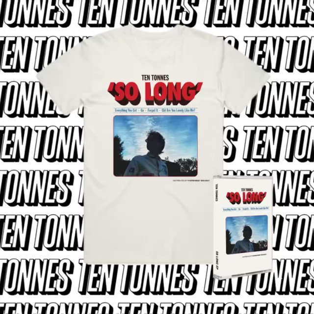Ten Tonnes on Twitter: "⚡️NEW MERCH⚡️So Long EP merch is finally here; got a wicked t-shirt in ...