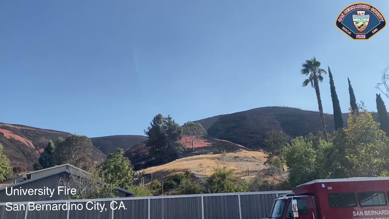 San Bernardino County Fire on Twitter: "#UniversityFire (Final): University IC advising forward ...