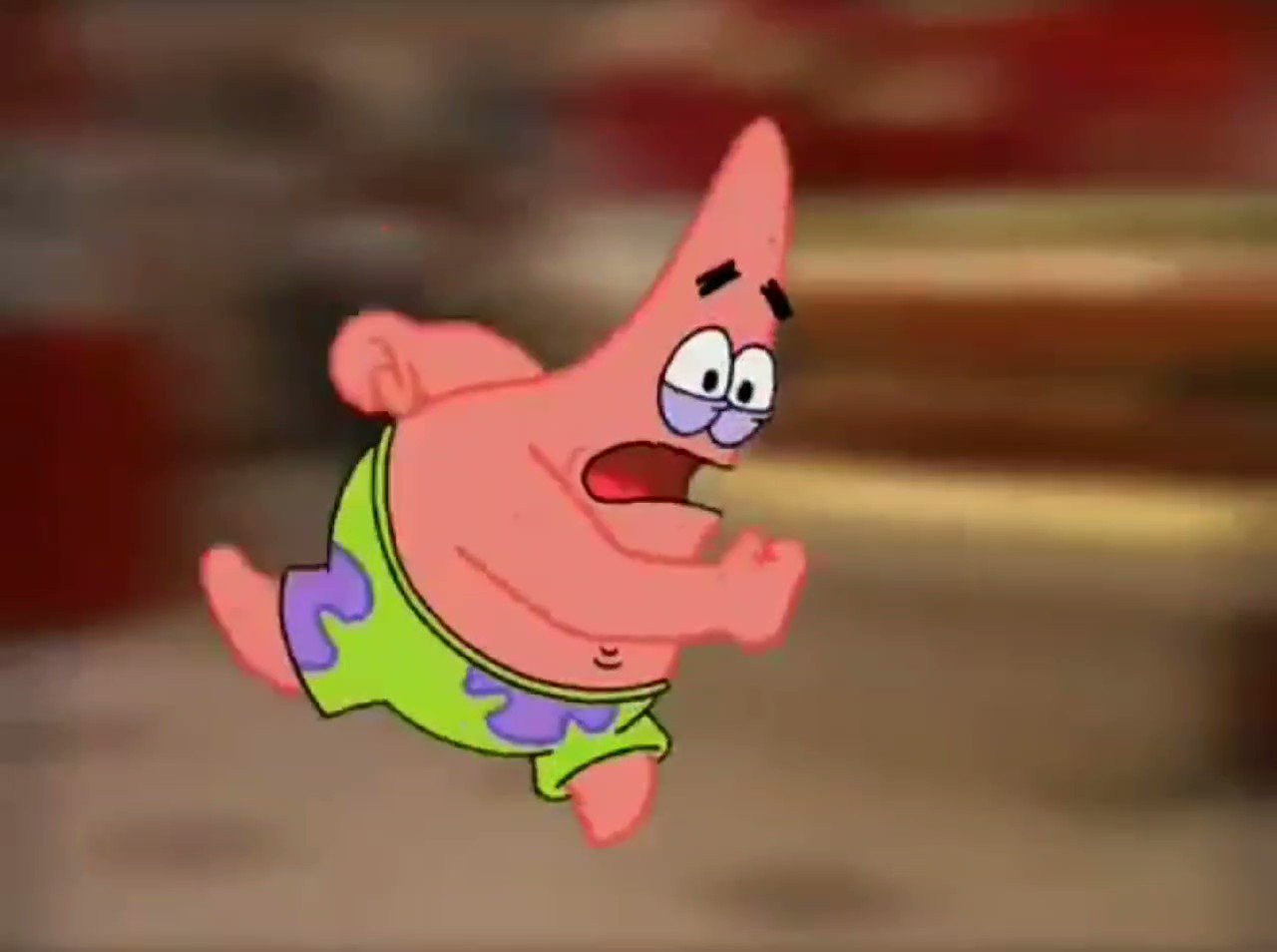 Patrick From Spongebob Running