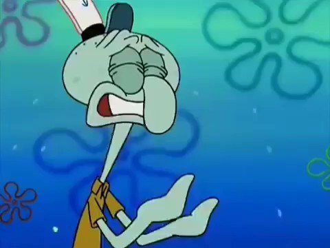 Squidward Crying Gif