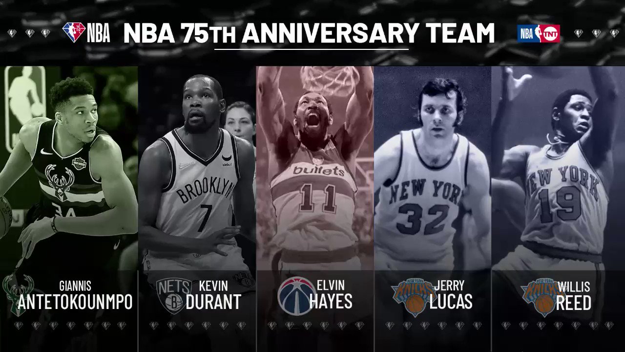 NBA on Twitter: "Giannis Antetokounmpo, Kevin Durant, Elvin Hayes, Jerry Lucas, Willis Reed are ...