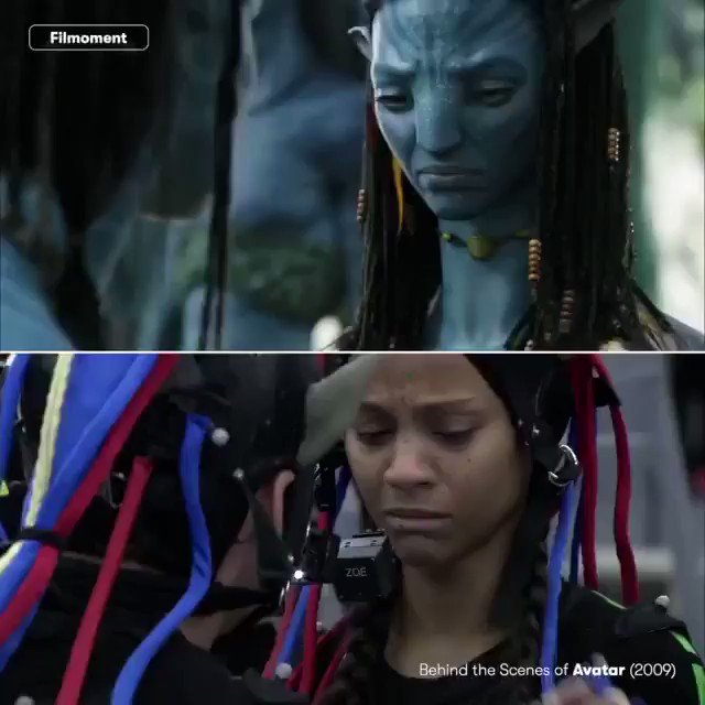 Zoe Saldana Avatar Behind The Scenes