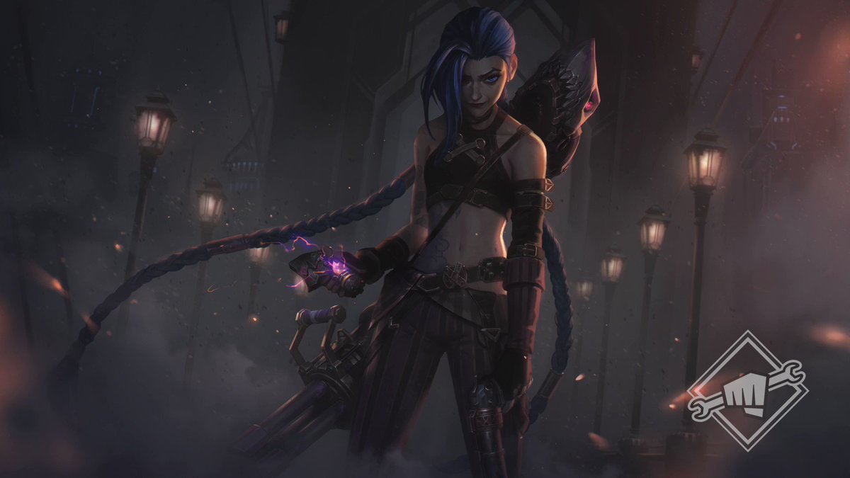 Spotted: Jinx & Caitlyn in PBE, in their new Arcane-inspired attire. 💥 League of Legends # ...