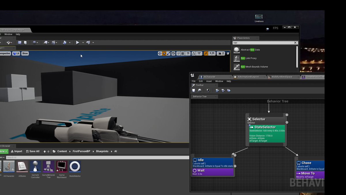 Doing Some Simple Ai State Selecting Logic Unrealengine Ue4 Ai Gamedev Unrealengine Ue4