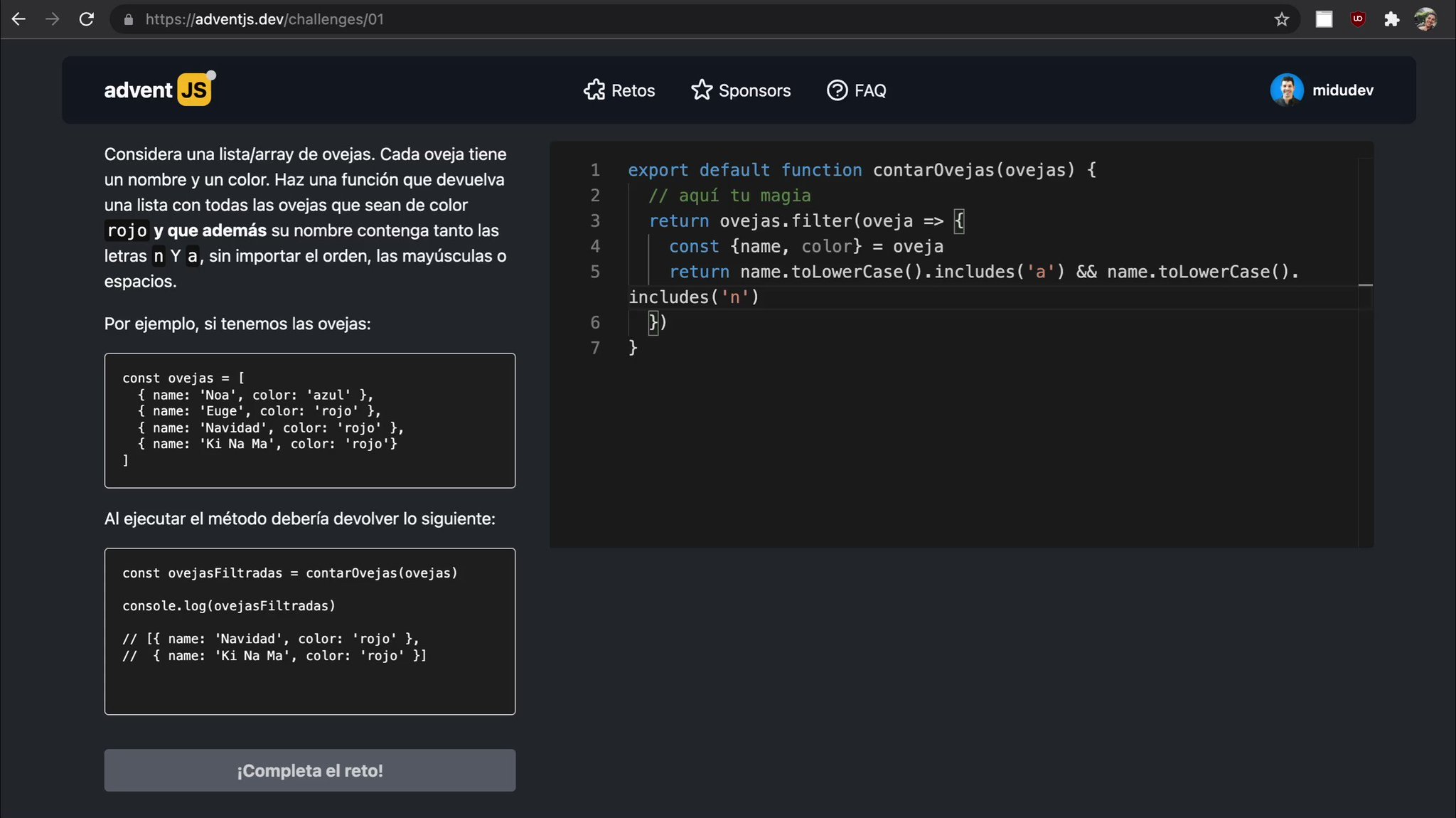 Miguel Ángel Durán on Twitter: "¡Nuevo reto de JavaScript publicado en AdventJS 🎄! Ya han puesto ...