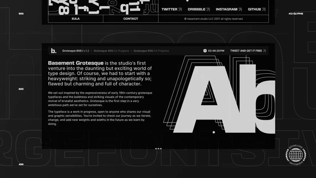 Case Study: A Unique Website for Basement Grotesque A look behind the ...