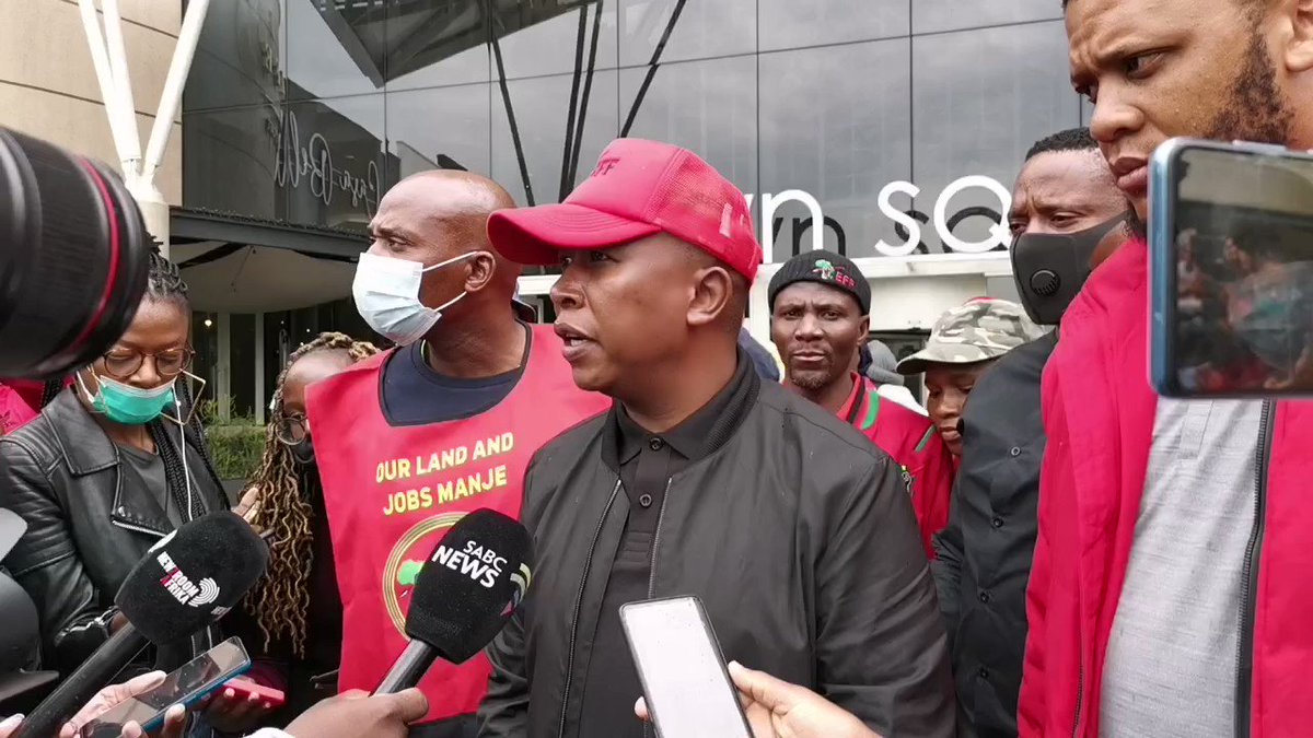 Economic Freedom Fighters on Twitter: "[MUST WATCH]: CIC @Julius_S_Malema addressing the media ...