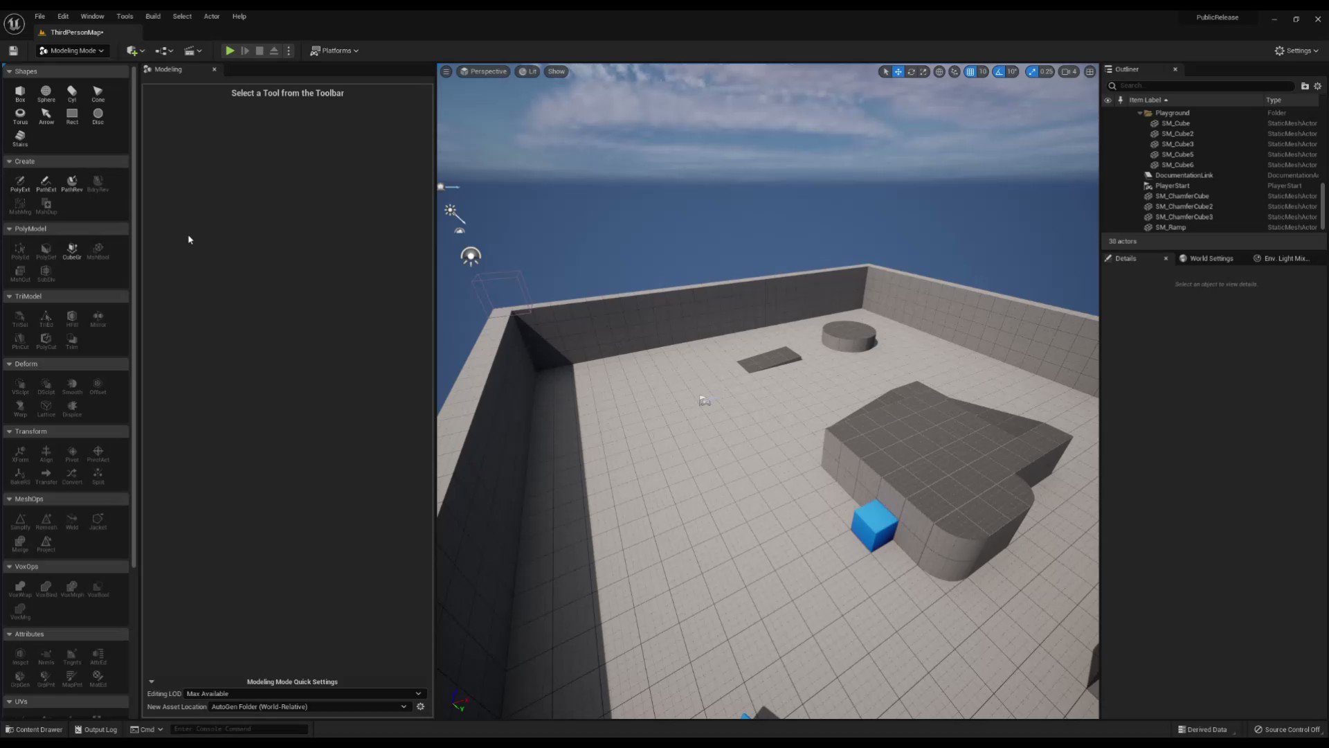 Chris Murphy on Twitter: "If you're starting to poke around #UE5 Preview 1 go check out Cube ...