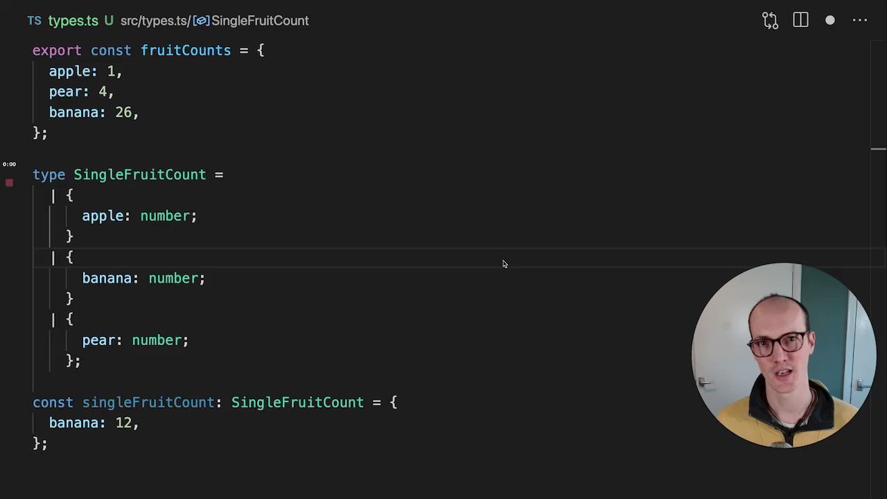 Matt Pocock ️ React Advanced on Twitter: "🔥 TypeScript tip 🔥 Learn how to derive a union type ...