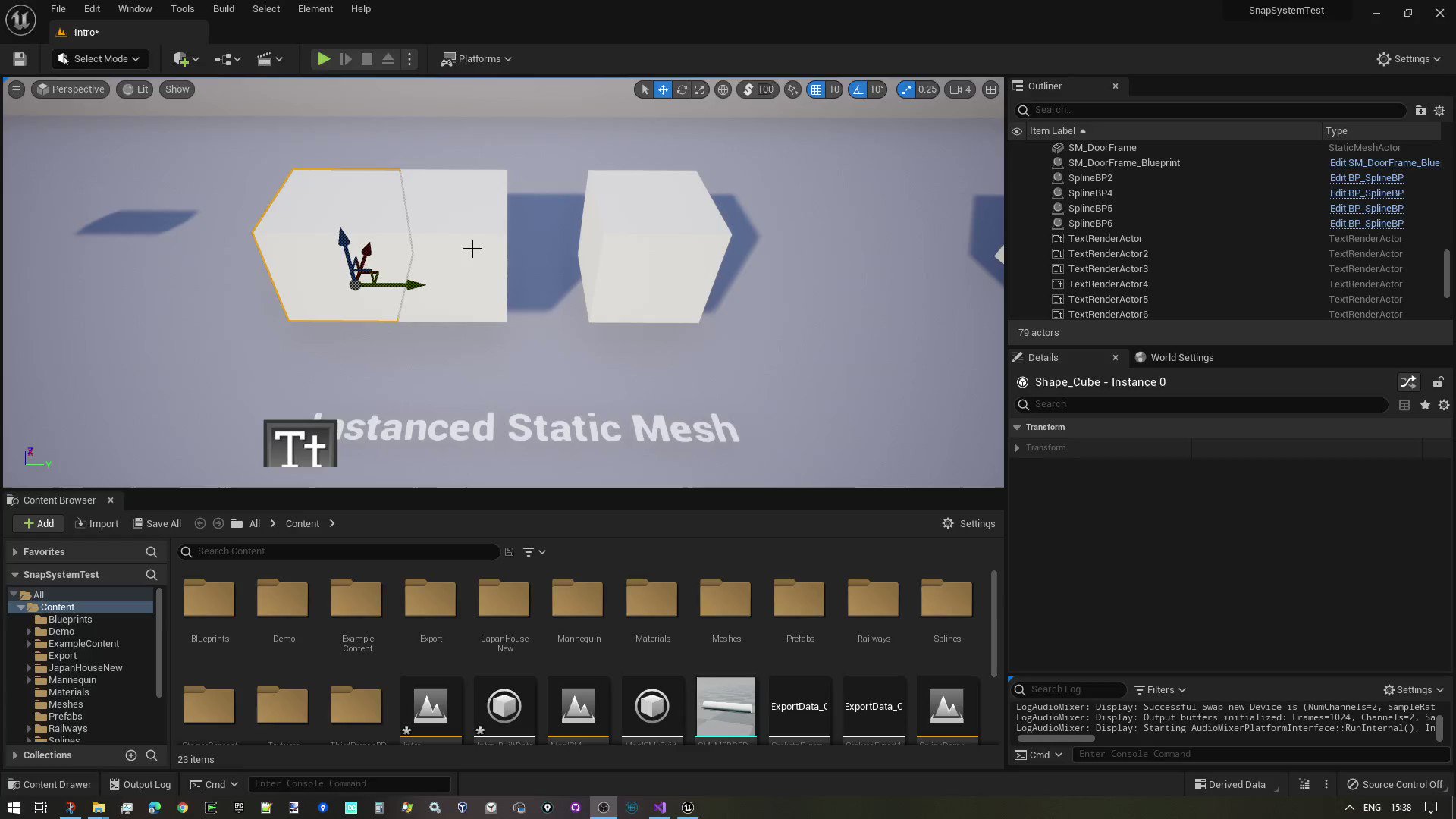 Inu Games on Twitter: "Instanced static mesh actors work very differently in #UE5. Those 3 cubes ...