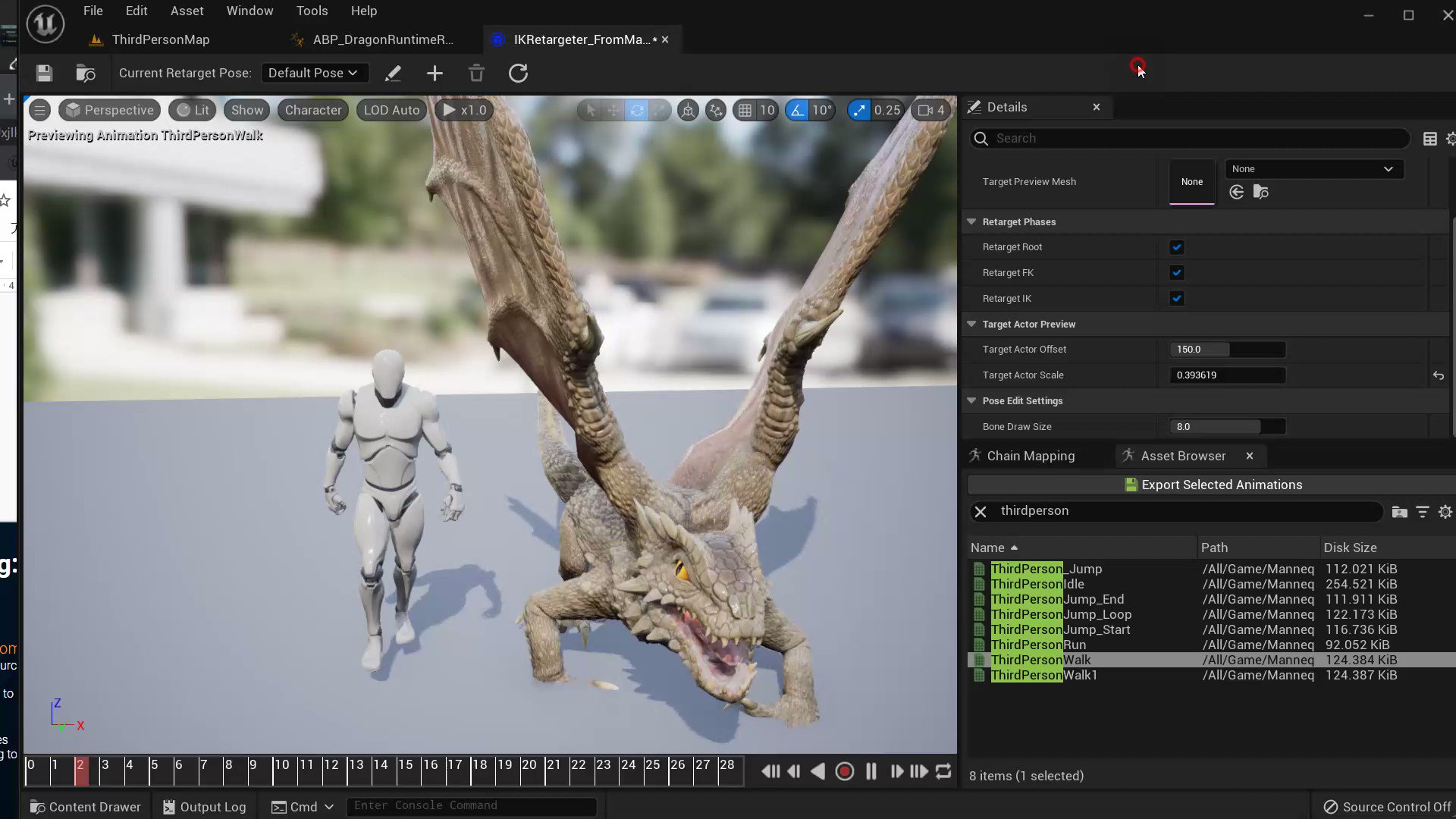 おかず on Twitter: "UE5からの新機能「IK Retargeter」を使って、同じ・異なるボーン構造のキャラ間でモーションを流用している様子 UE5では「IK Rig」を使って ...