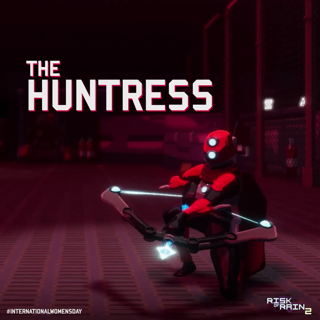 Risk of Rain 2 on Twitter: "Today we salute the women of #ROR2. The Huntress with her bow, The ...
