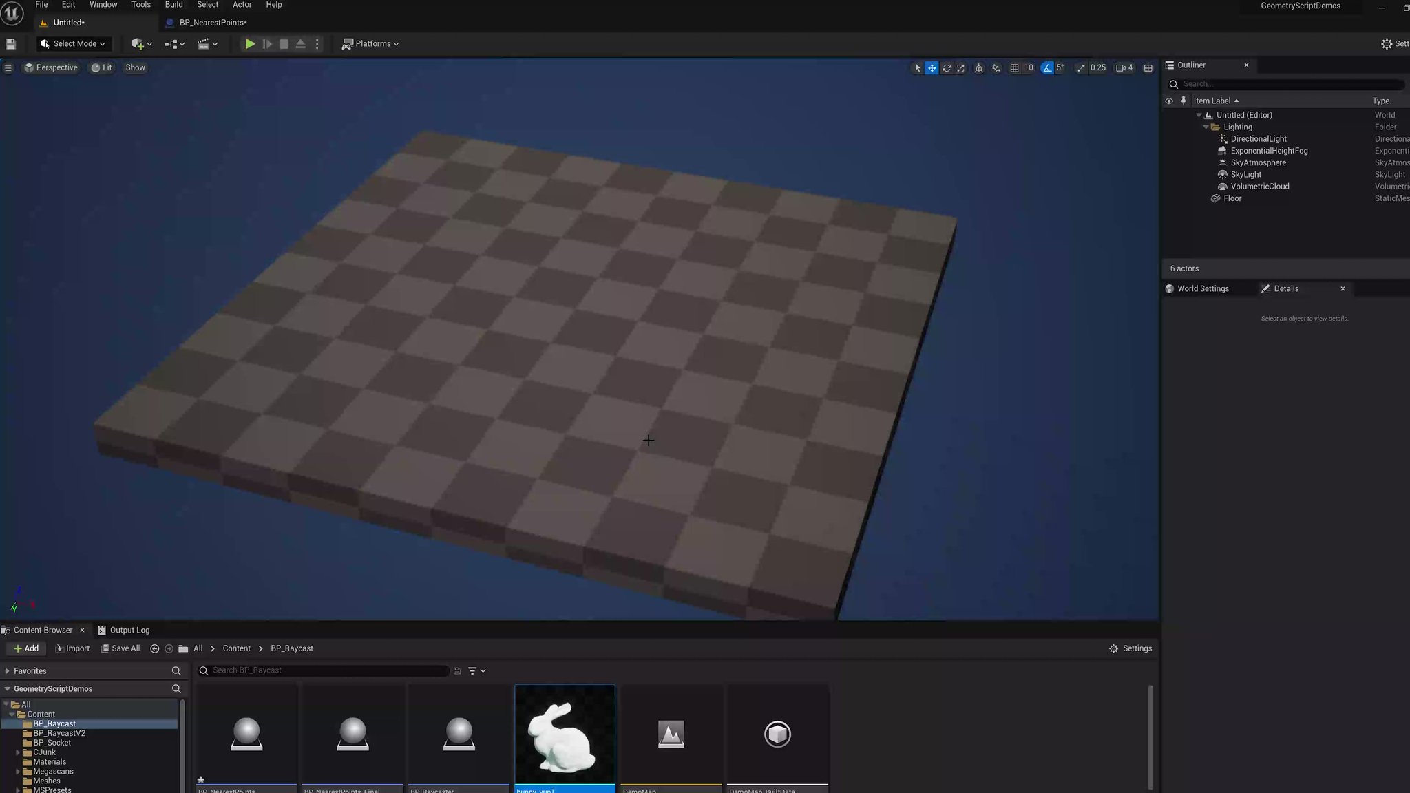 Ryan Schmidt on Twitter: "#UE5 Geometry Script tutorial about creating a temporary BVH/AABBTree ...