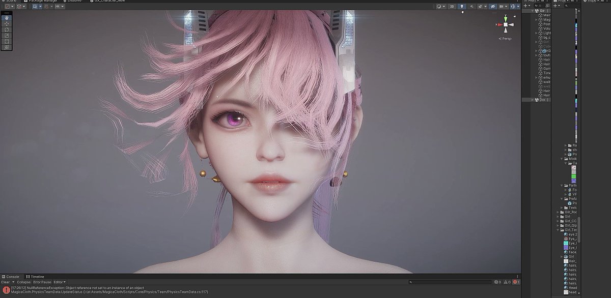 Hair~ #unity3d #madewithunity #shader #realtime #unity3d #madewithunity #shader #realtime Sakura ...