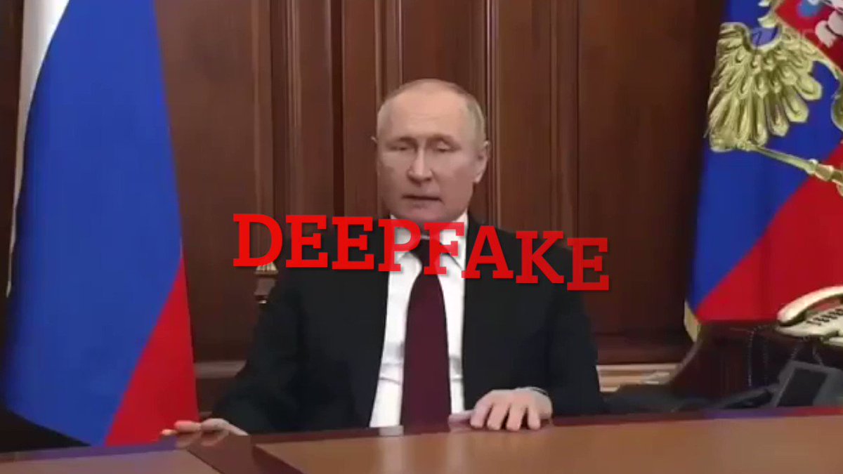 Mikael Thalen On Twitter A Deepfake Of Russian President Vladimir