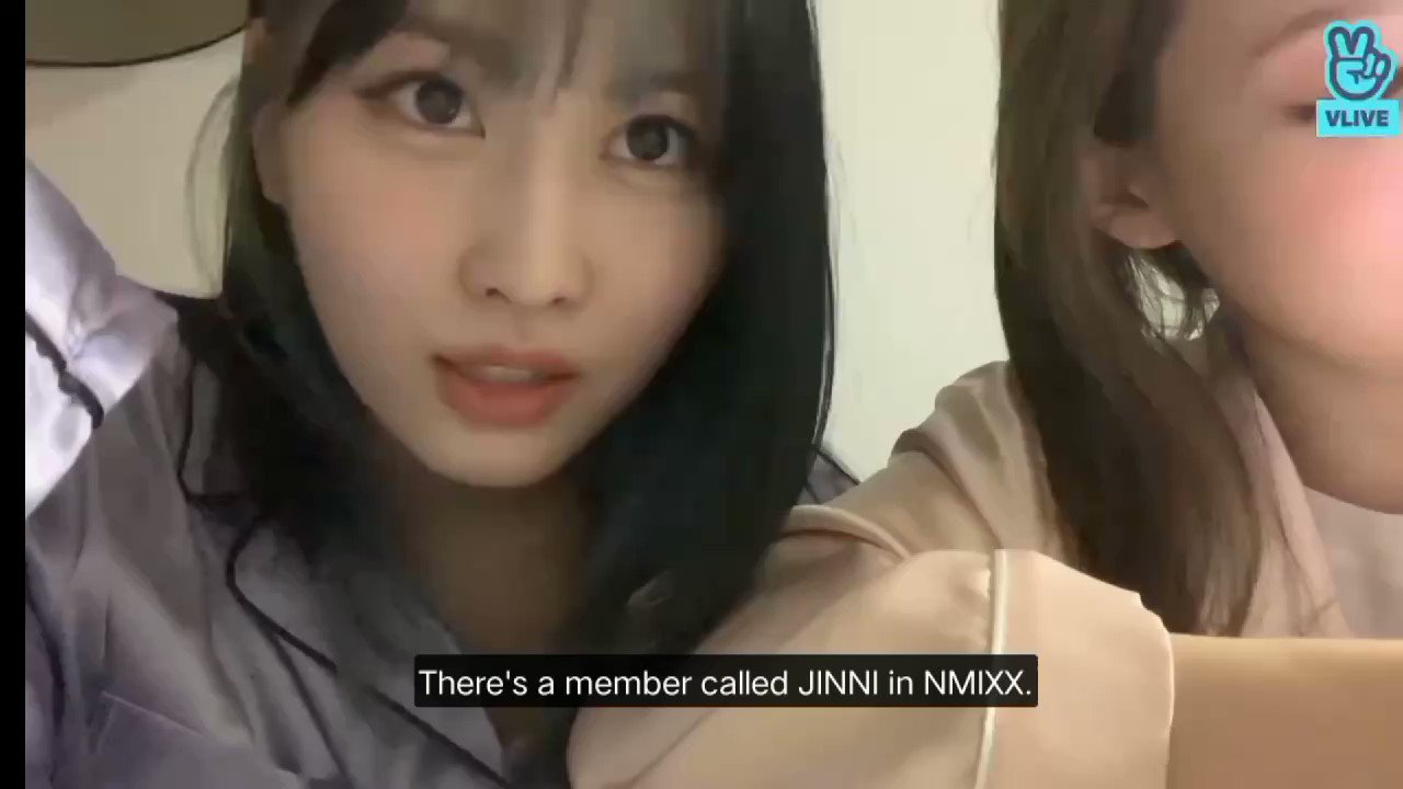 joy on Twitter: "Momo & Nayeon talking about Jinni! they can believe at how much jinni have ...