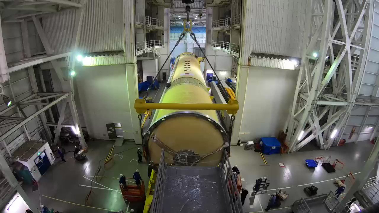JAXA種子島宇宙センター on Twitter: "🚀H3ロケット1段/2段 逆VOS🚀 #H3ロケット 機体の逆VOS(Vehicle On Stand)作業をとらえた #タイムラプス ...