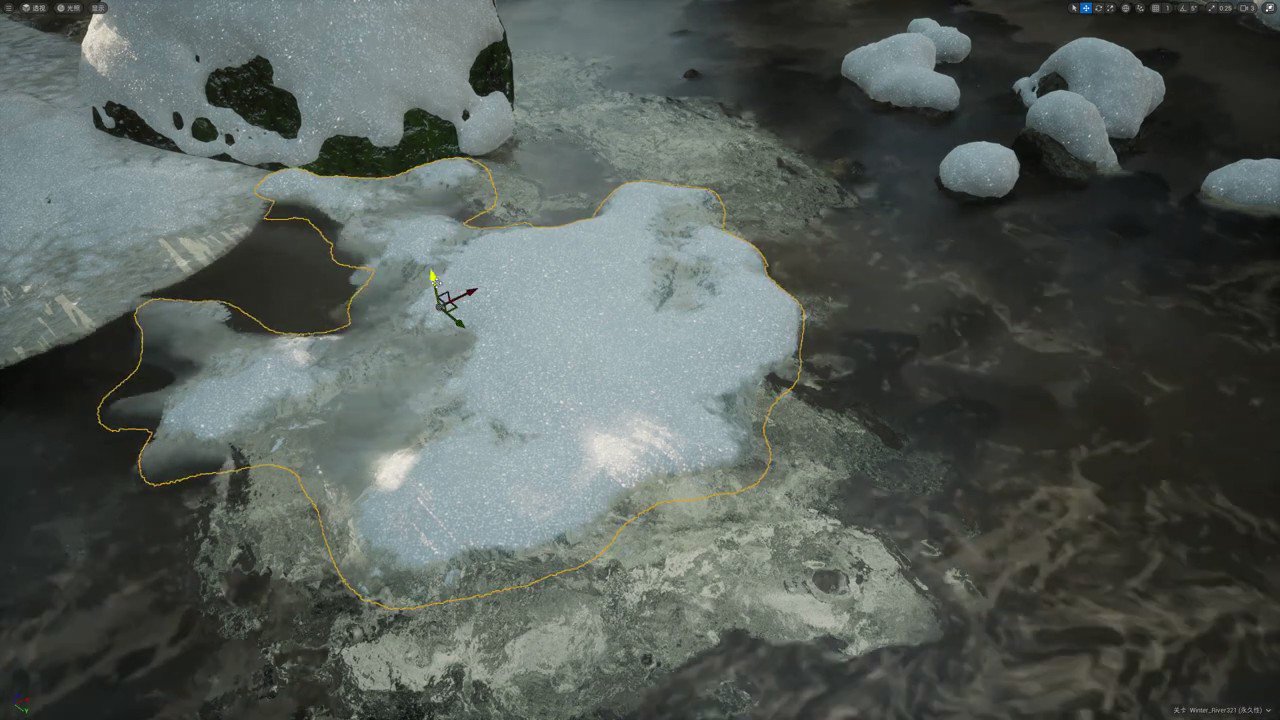 80 LEVEL on Twitter: "Environment Artist B.O.W. has revealed a marvelous snow and ice simulation ...