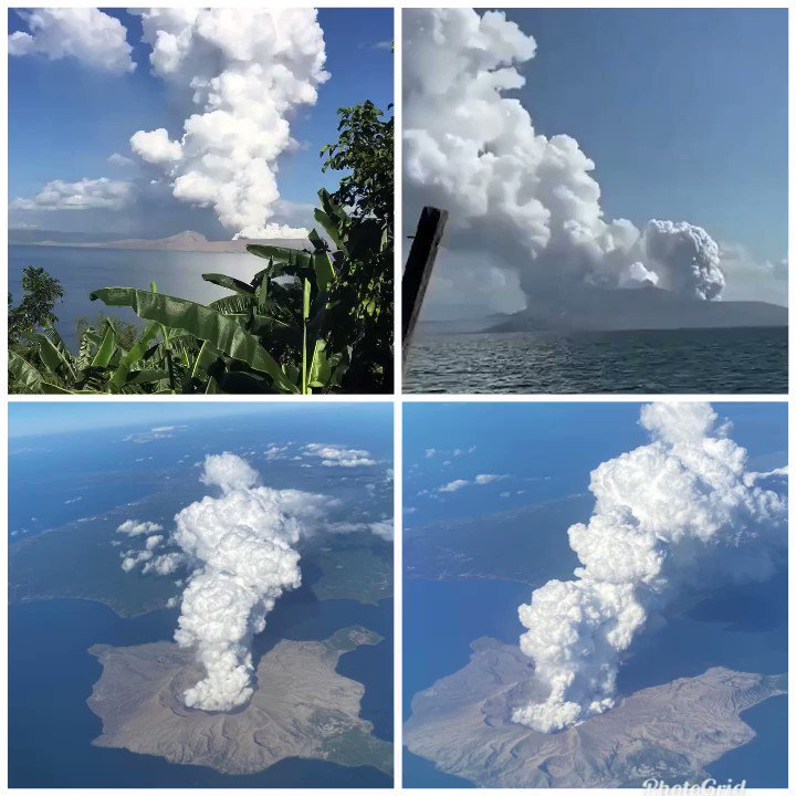 Ayman Mat News on Twitter: "Taal volcano eruption in Philippines prompts evacuation warning ...