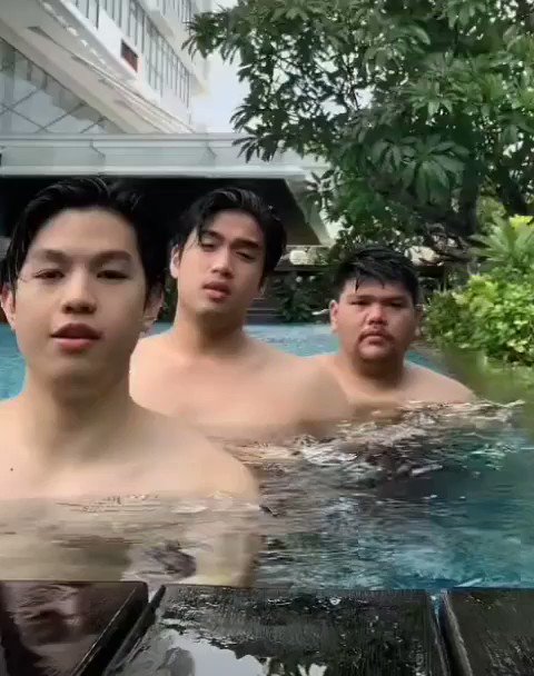 MRVVIP on Twitter: "Alden, Victor, and Palitho 'Masterchef' shirtless on pool session. # ...