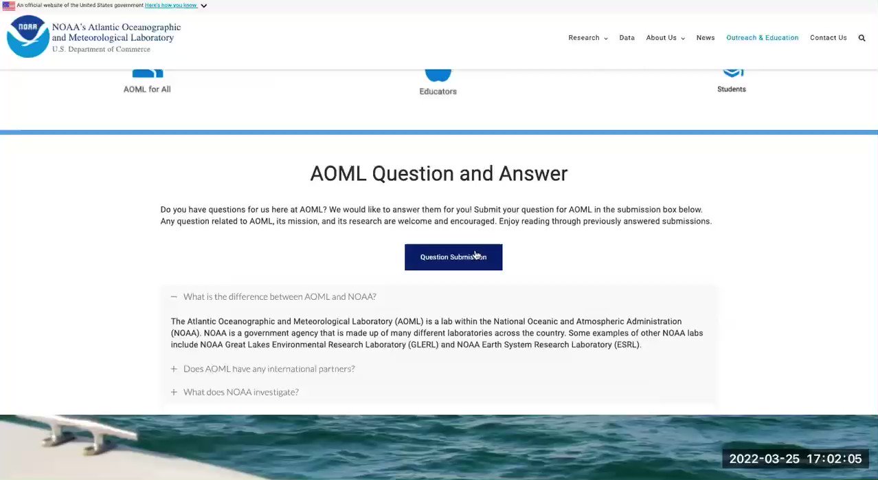 NOAA Atlantic Oceanographic and Meteorological Lab (@NOAA_AOML) / Twitter